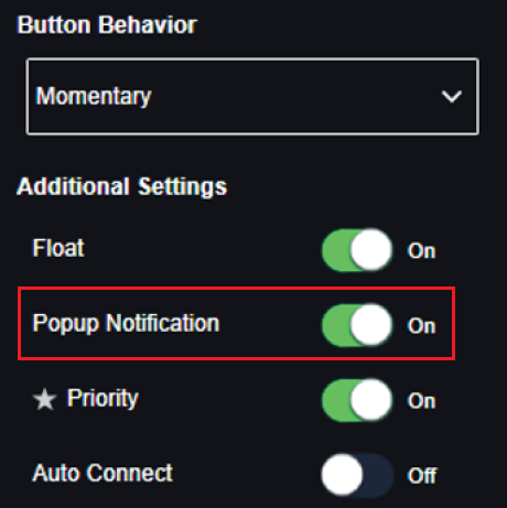 Popup notifications – Symphony Help Center