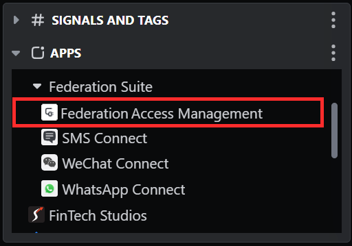Federation Access Management app not available – Symphony Help Center