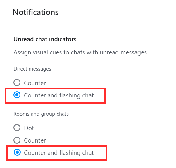 Configure flash notifications in the taskbar – Symphony Help Center