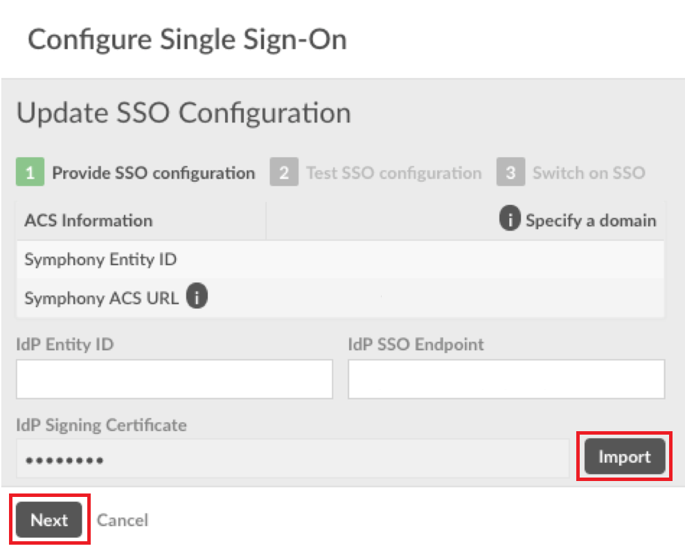Enable single sign-on (SSO) – Symphony Help Center